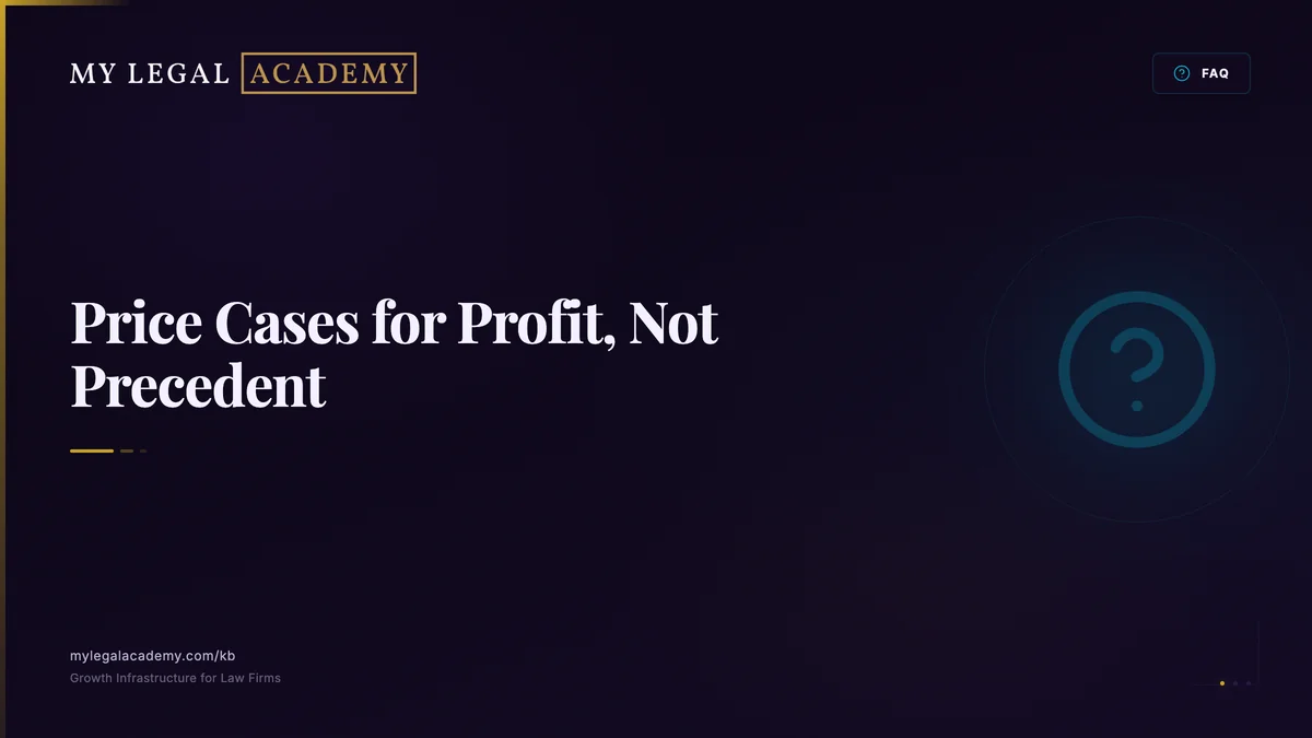Law Firm Pricing Strategy Guide: Maximize Volume & Profit | MLA